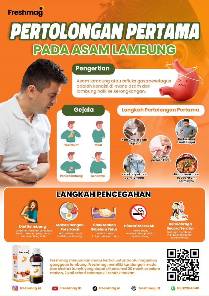 Pertolongan Pertama Pada Asam Lambung - Website Resmi Freshmag - Madu herbal untuk kesehatan lambung