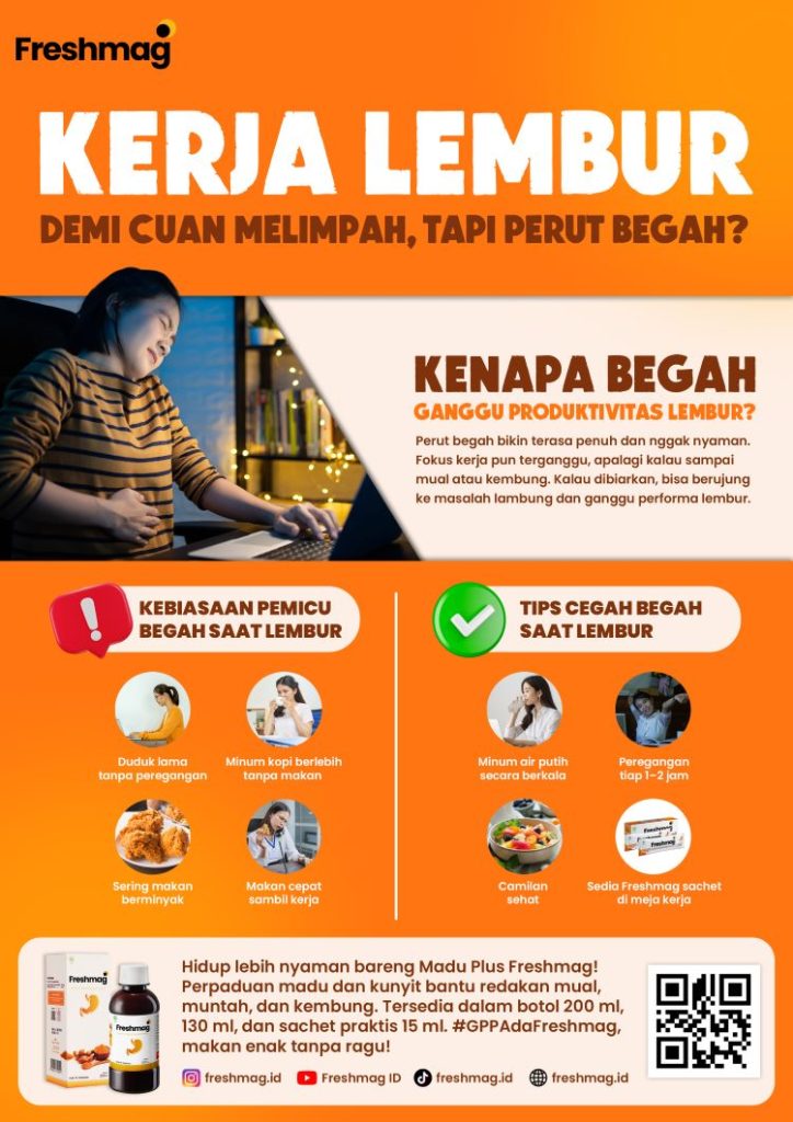 Begah Ganggu Lembur? Bisa-Bisa Tabungan Impian Melayang! - Website Resmi Freshmag - Madu herbal ...